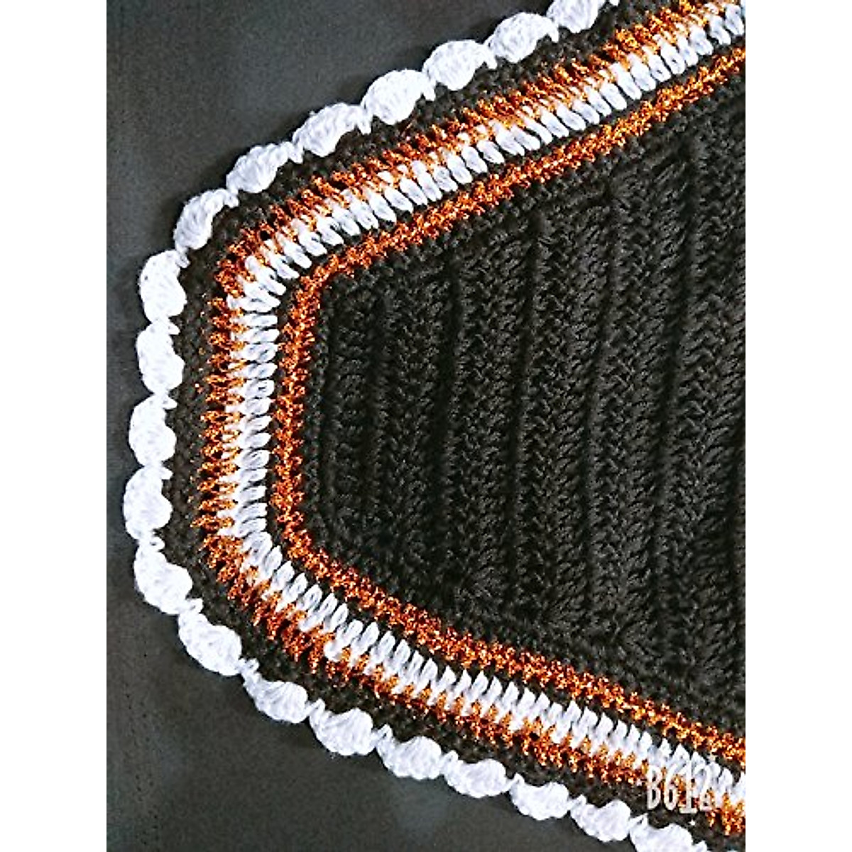 Avani Creations Ad Horse Ear Net Crochet Fly Veil Equestrian Fly Bonnet/veil/mask Standard Size