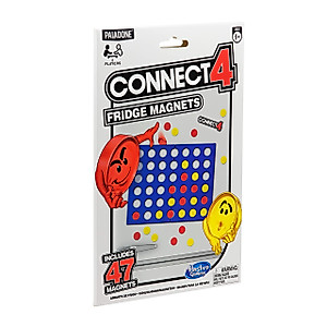 Paladone Connect 4 Fridge Magnet Game, Includes 47 Refrigerator Magnets