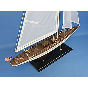 Hampton Nautical Wooden Ranger Model Sailing Yacht, 35"