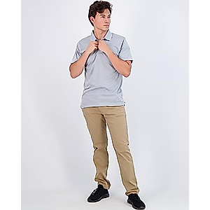 3 Pack:Mens Quick Dry Fit Polo Shirt Short Sleeve Golf Tennis Clothing Active Wear Athletic Performance Tech Sports Essentials Moisture Wicking Casual Dri-Fit T Shirts,Set 6-XXL