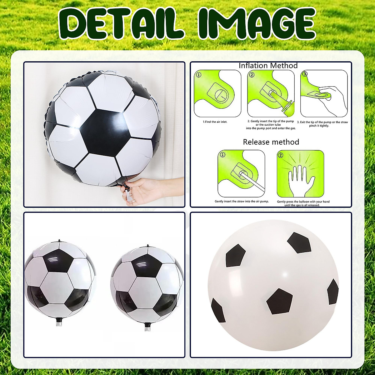 112PCS Soccer Party Decorations, Soccer Theme Birthday Party Decorations Balloons Set Decoration Items for Soccer Games Celebration Party Supplies for Soccer Fans Best Gifts