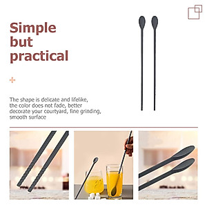 CALLARON Silicone Spoon Chopsticks Reusable Chopsticks Beverage Stirring Sticks Chinese Long Chopsticks for Cooking Frying