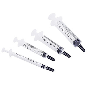 Gejoy 250 Pack Syringe Tip Caps Dispensing Needle Tip Cap (Black)