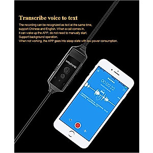 Cell Phone Call Recorder Earphone for iPhone Cellular Calls Skype Facebook Messenger Whatsapp Voice Call Recording (with Connector)