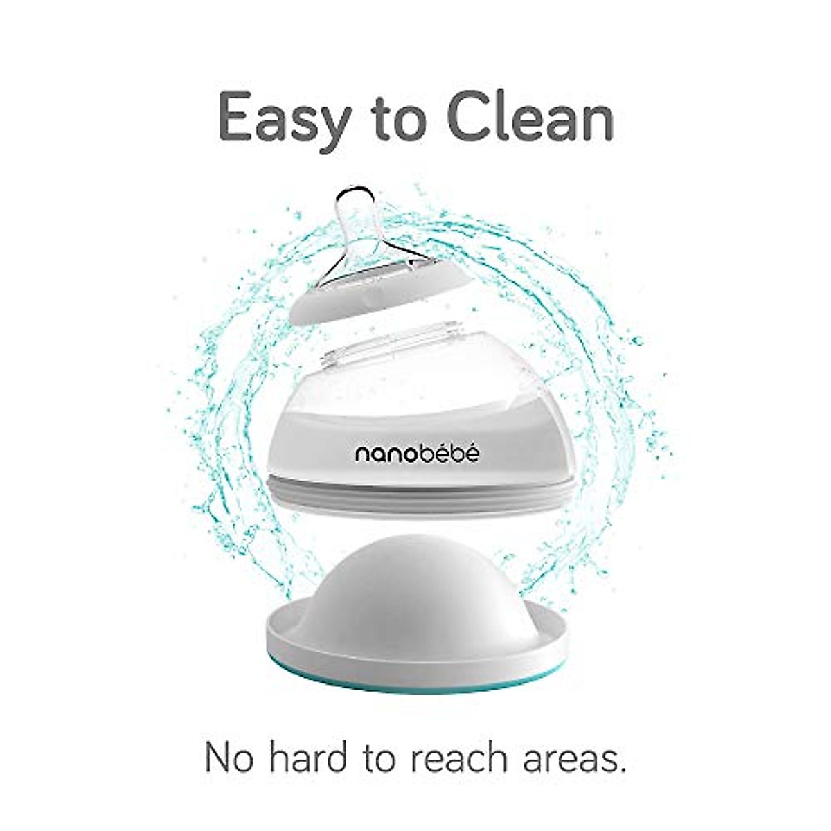 Nanobebe Breastmilk Baby Bottle (Award Winning Innovation for Breastfed Babies), Breastfeeding Newborn Breast Like, Anti Colic, Perfect Latch, Preserves Breast Milk nutrients, 3-Pack, Teal