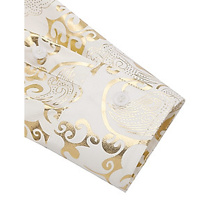 COOFANDY Men's Party Shirt Wedding Performance Valentine Tuxedo Slim Fit Shirts