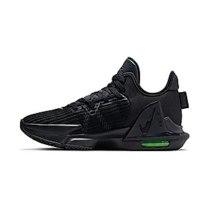 Nike Lebron Witness VI Mens Basketball Trainers Cz4052 Sneakers Shoes, Black/Black-Anthracite-Volt, 12 M US