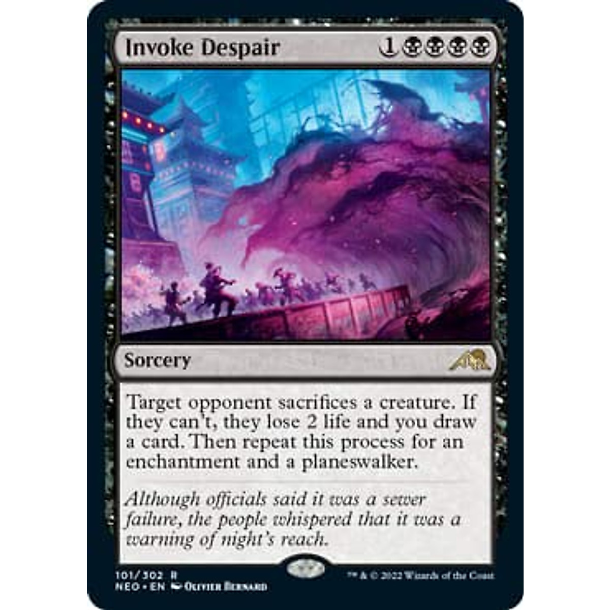 Magic: the Gathering - Invoke Despair (101) - Kamigawa: Neon Dynasty
