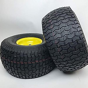 Hoosier Wheel 20x10.00-8 Lawn Mower Wheels - Set of 2 - Fits on 3/4 Inch Axle