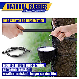 3 wipers Replacement for 2005-2022 Honda Odyssey, Windshield Wiper Blades Original Equipment Replacement - 26"/22"/16" (Set of 3) U/J HOOK