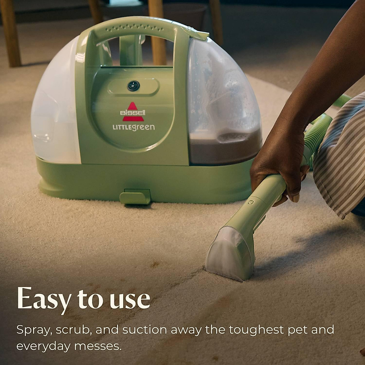 BISSELL Little Green Multi-Purpose Portable Carpet and Upholstery Cleaner, 1400B