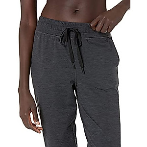 Amazon Essentials Women's Brushed Tech Stretch Jogger Pant (Available in Plus Size), Black Space Dye, 4X