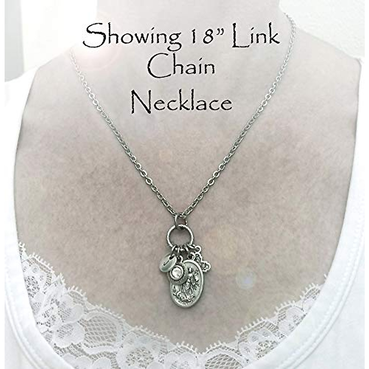 St. Elizabeth Ann Seton Necklace, Keychain or Clip, Patron Saint Confirmation Gift, Birthstone Crystal and Initial Charm