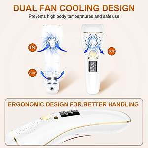 Laser Hair Removal Device with 400-1200nm Wavelength 21J, laser hair removal for women permanent, IPL Hair Removal for Women, IPL Hair Removal Device, Laser Hair Removal Device on Whole Body