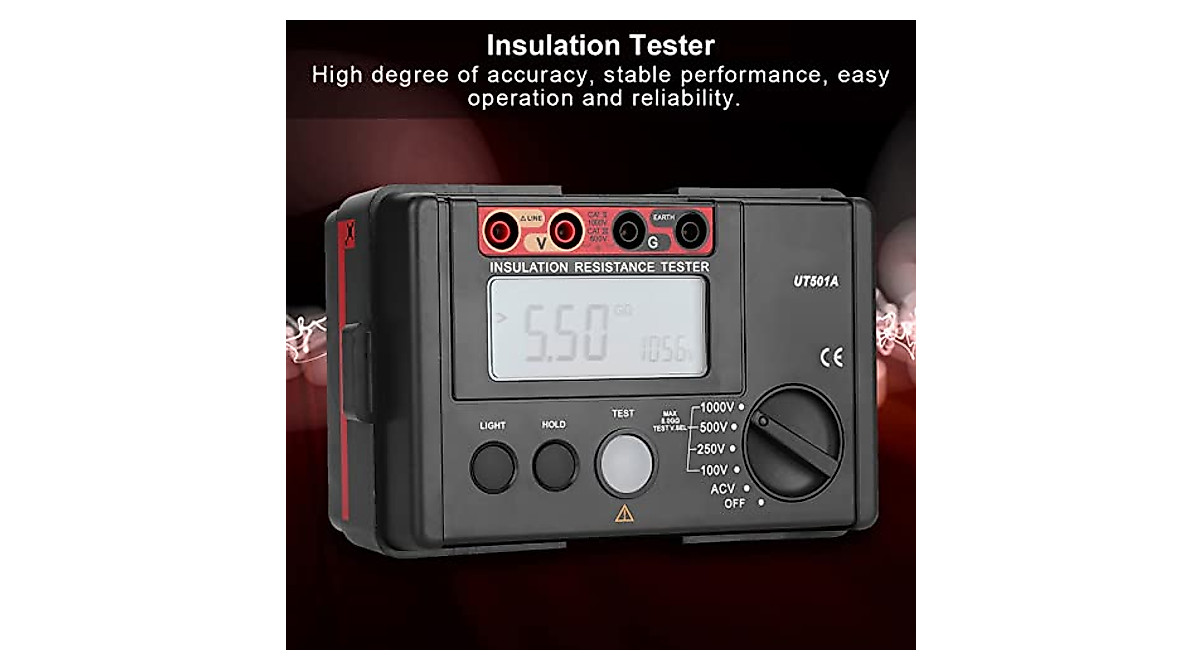 Digital Resistance Ground Earth Tester UT501A - Accurate 1000V ...