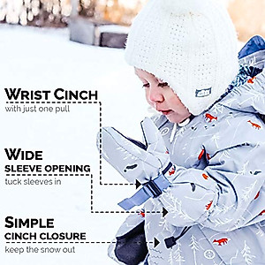 JAN & JUL Girls Snow Mittens for Kids with Thinsulate (Tulip, S: 2-4Y)