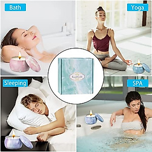 4 Pack Scented Candles Gift Set for Women, chfine 4.4oz Soy Wax Portable Jar Candles with Essential Oils for Bath, Aromatherapy Candles for Home, Ideal for Mothers Day, Birthday, Christmas, Holiday