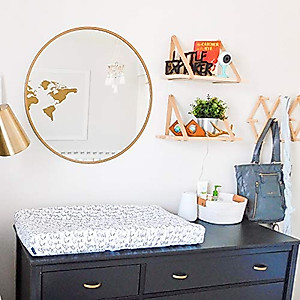 Bebe au Lait Classic Muslin Changing Pad Cover, 100% Cotton Muslin, One Size Fits Most - Just Be