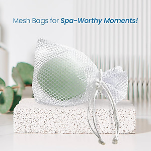 Ginger Lily Farms Botanicals Shower Blast Mesh Bag, Extends The Life Of Shower Blast, White, 12 Count