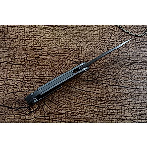 twosun TWOSUN Pocket Knife M390 Blade Flipper TC4 Titanium Handle TS308