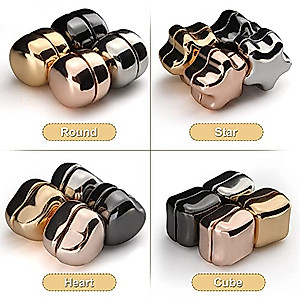 Hijab Magnetic Pins | Strongest Commercial Strength Hijab Pins for Women | Multi-Use Scarf and Hijab Magnets | Pin-less Fabric Magnets | [Pack of 4] (Star Magnets)