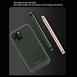 3G Mini Smartphone For Android, Pocket Cell Phone Portable Small Mobile Phone, Micro 2.5" Touch Screen Mini phone Support 3G Internet, WiFi, GPS, Quad Core, For Students, 1580mAh(Dark Night Green)