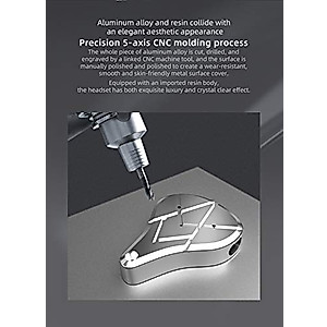 KZ ASX in-Ear Monitors, 10 Balanced Armatures Units per Side Customized HiFi IEM Wired Earphones/Earbuds/Headphones with Detachable Cable 2Pin for Musician Audiophile (Without Mic, White)