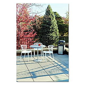 Safco Products 4-Piece Entourage Stack Chair Set, White