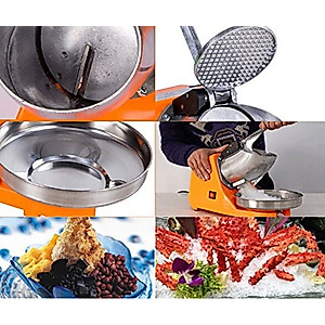 300W 220V Stainless Steel Household & Commercial Electric Ice Shaver Crusher Snow Cone Maker Machine