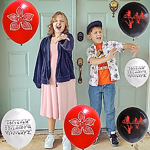 Stranger Party Supplies Welcome To The Upside Down Banner Plus Cake Topper and Latex Ballons for Stranger Party Decorations
