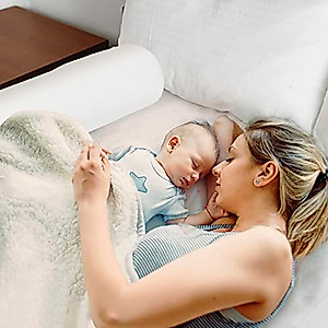 Wonder Living Toddler Bed Rail Bumpers, Safety Sleep Replacement for Kids & Baby, Premium Foam Long Pillow Pads with Non-Slip Machine Washable Cover, 2 Pack