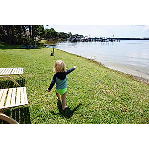 KaWaii Baby Swim Cloth Diaper, Reusable Unisex Toddler Swimming Pants, Lightweight, Baby Boy & Girl Gifts Blue & Green, Pack of 2 (32-40 lbs/2-3T)