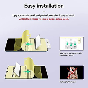 [2+2 Pack] LK Compatible for Samsung Galaxy S10 6.1inch, 2 Pack Flexible TPU Screen Protector and 2 Pack Camera Lens Protector [Ultrasonic Fingerprint Support] HD Clear Easy Installation