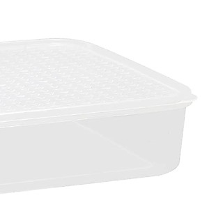 Cetomo Portion box with lid. 6 Pack Grocery Storage Box Container Sets Cereal Containers Use for School Work Travel