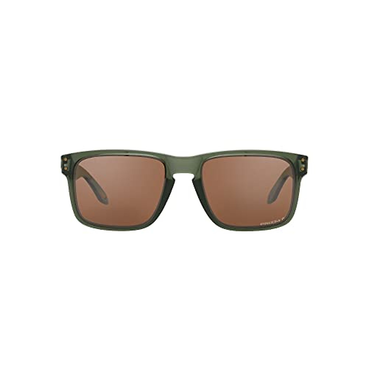 Oakley Men's OO9102 Holbrook Square Sunglasses, Olive Ink/Prizm Tungsten Polarized, 57 mm