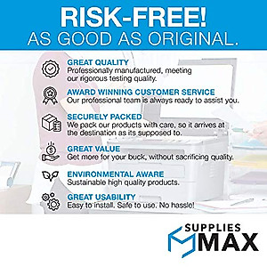 SuppliesMAX Remanufactured Replacement for WF-3620/3640/7110/7210/7610/7620/7710/7720 High Yield Inkjet Combo Pack (5-BK/2-C/M/Y) (NO. 252XL) (T252XL120-S-5B2CS)