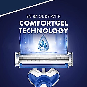 Gillette Sensor3 Comfort Disposable Razors for Men, 8 Count, Lubrastrip Glides Easily Over Your Skin