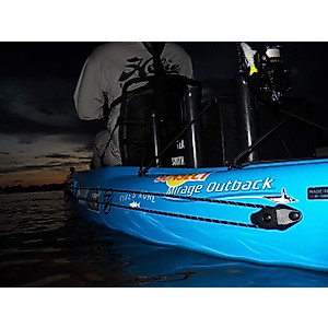 YakAttack Kayak 2 Pack Stealth Pulley with Hardware, Black - 2 Pack, One Size, (AMS-1011)