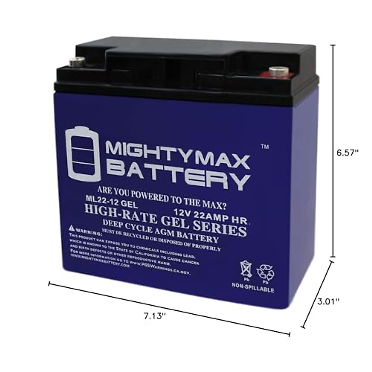 Mighty Max Battery 12V 22AH GEL Battery Replaces Snap-On EEJP500 BoosterPack JumpStarter