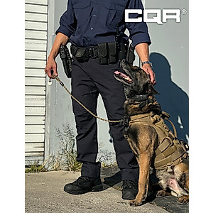 CQR Men's Military Tactical Boots, Lightweight 6 Inches Combat Boots, Durable EDC Outdoor Work Boots, Fathom 6 - Suede Black, 12