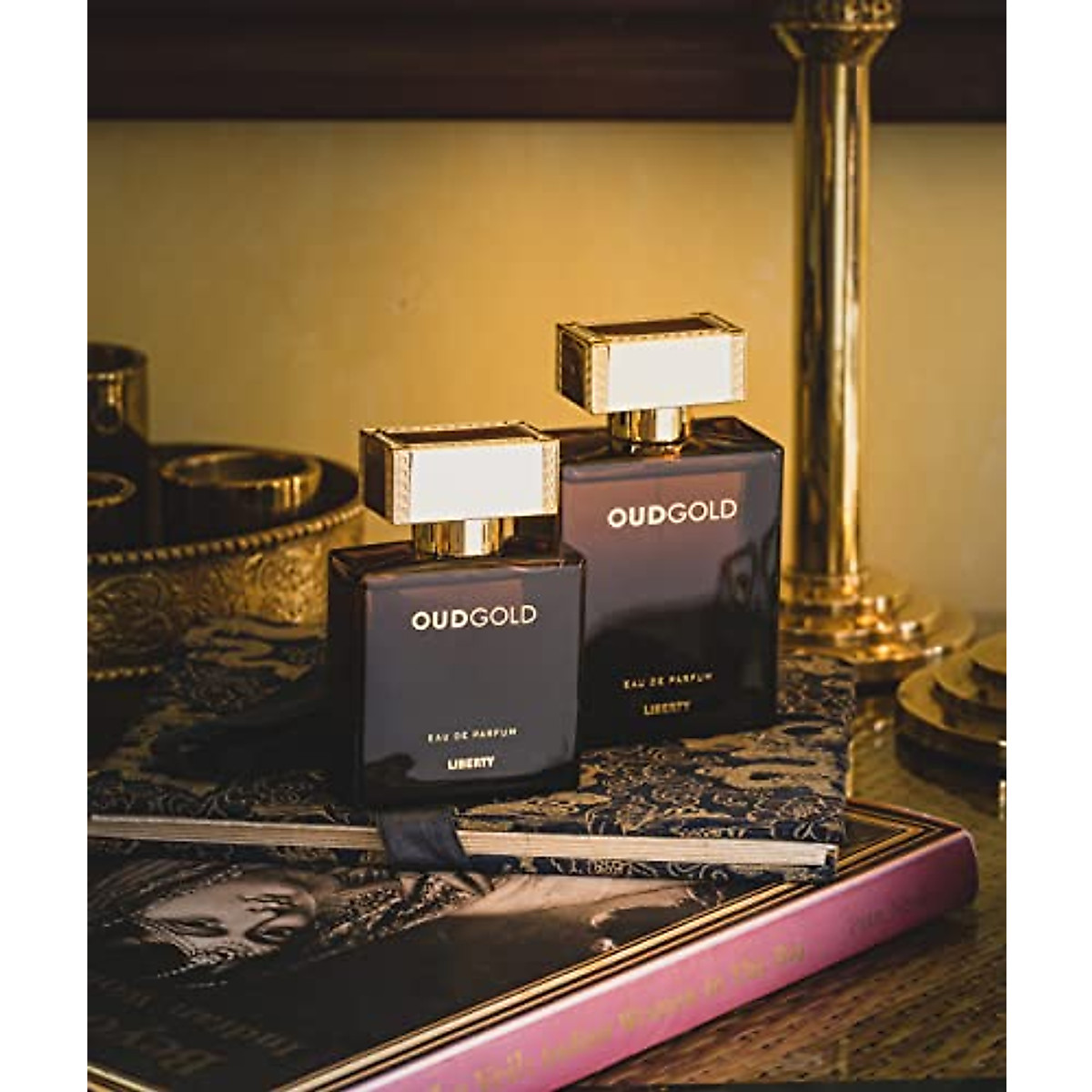 Liberty Luxury OudGold Perfume for Men and Women (50ml/1.7Oz), Eau De Parfum (EDP), Crafted in France, Long Lasting Smell, Woody notes.