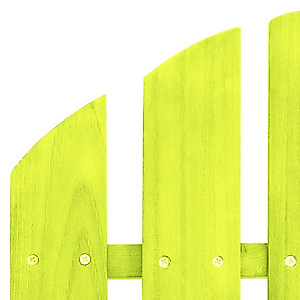 Tidyard 2-Seater Patio Adirondack Chair Solid Wood Fir Green Outdoor Fire Pit Chair Wooden Garden Armchair for Porch Pool Lawn Deck Backyard Balcony Outdoor