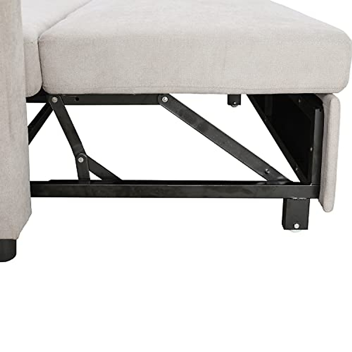 SIENWIEY Sectional Sofa Set, Sleeper Sofa Bed with Storage Chaise for Living Room Modern L-Shape Velvet Pull Out Couch for Small Space(Grey)