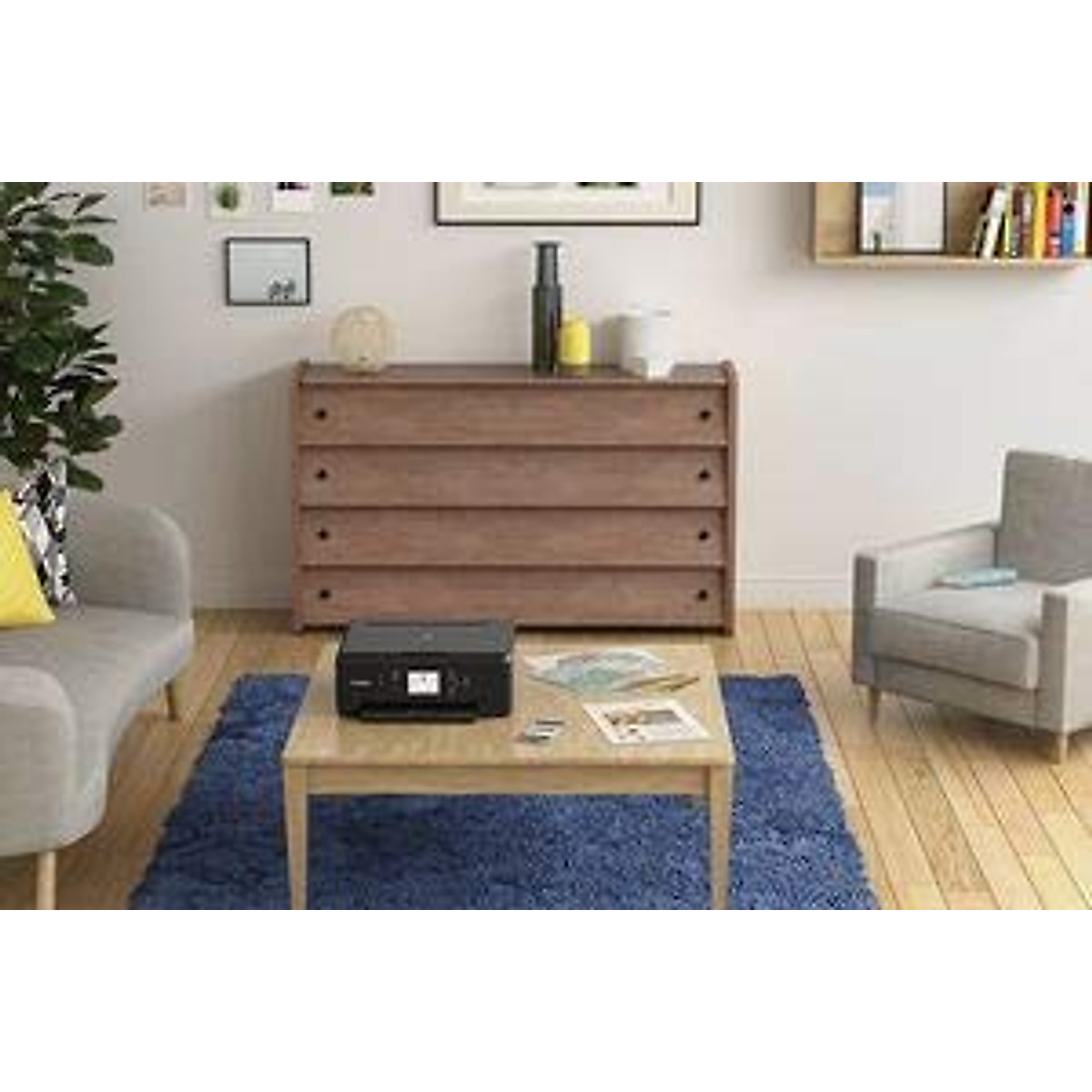 Canon PIXMA TS6220 Wireless All In One Photo Printer with Copier, Scanner and Mobile Printing, Black, Works with Alexa