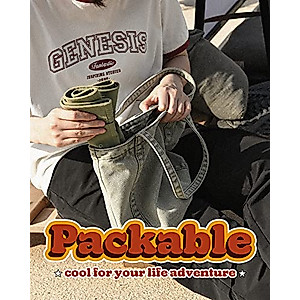 FURTALK Bucket Hats for Women Washed Cotton Packable Summer Beach Sun Hats Mens Womens Bucket Hat with Strings for Travel