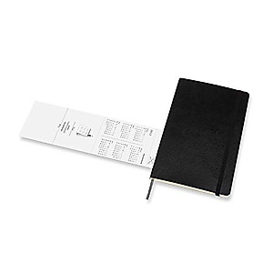 Moleskine Classic 18 Month 2021-2022 Monthly Planner, Soft Cover, Large (5 x 8.25), Black