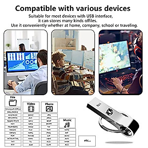 USB Flash Drives 1TB, Ahinsoa Portable 1000GB Thumb Drive- High Speed USB Drive Memory Stick Ultra Large Data USB Stick Storage, Waterproof Jump Drive Pen Flashdrive with Keychain