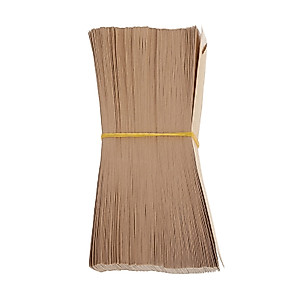 Cabilock 200pcs Kraft Paper Chopsticks Bag Kraft Chopsticks Sleeve Tableware Carrying Case Straws Cutlery Storage Pouch for Travel School Office Dishwasher Holder