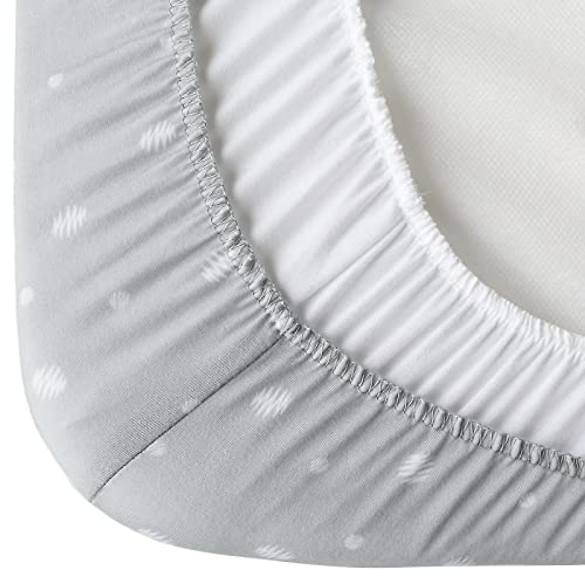 Waterproof Bassinet Mattress Pad Covers and Bassinet Sheets-Fit for Graco Travel Lite Crib, Guava Lotus Bassinet