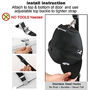 Hat Rack, Cap Rack Hat Organizer for Baseball Cap, Holds 10 Caps for Baseball Hats, Ball Caps Rack Door Closet Organizer for Men Girl Boy Women Hat Collections - Perfect Holder Storage Display (2PACK)